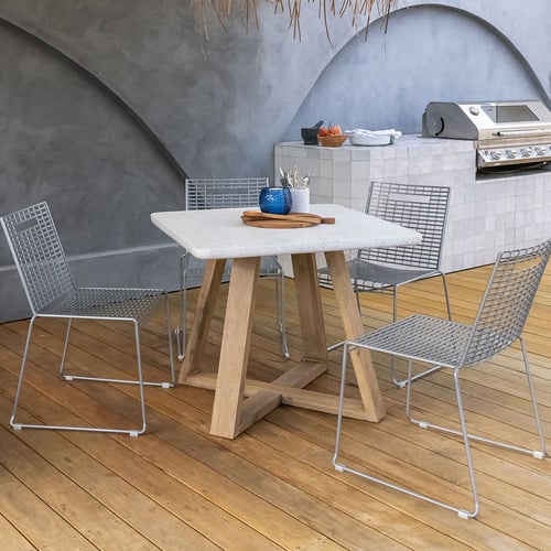 Terrazzo Square Outdoor Dining Table | Temple & Webster