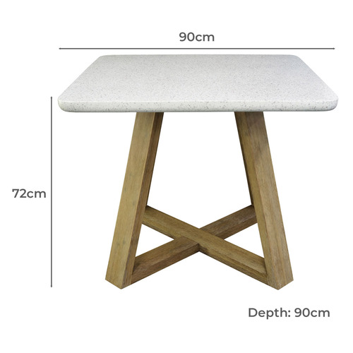 Terrazzo Square Outdoor Dining Table | Temple & Webster