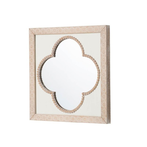 Elegant Designs Clover Fir Wood Wall Mirror | Temple & Webster