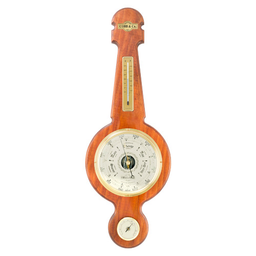 Large Gloss Finish Banjo Pine Wood Weather Station | Temple & Webster