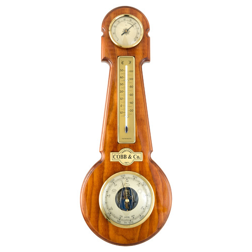 Cobb & Co. Clocks Australia Small Gloss Finish Pine Wood Weather ...