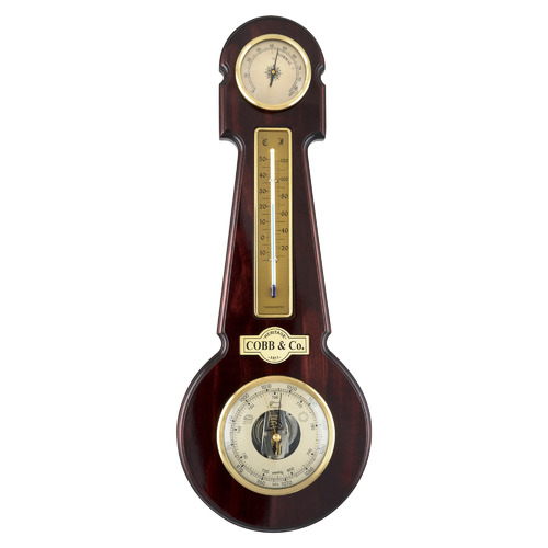 Cobb & Co. Clocks Australia Small Gloss Finish Pine Wood Weather ...