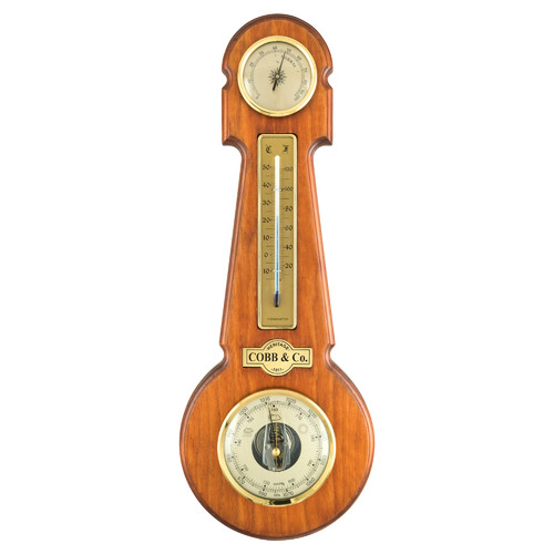 Small Satin Finish Pine Wood Weather Station | Temple & Webster