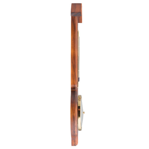 Satin Finish Roof Style Pine Wood Barometer | Temple & Webster