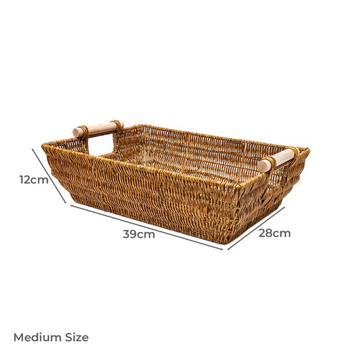 3 Piece Zyanya Storage Basket Tray Set | Temple & Webster