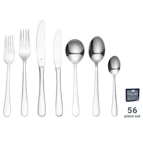 Tablekraft 56 Piece Tablekraft Luxor Stainless Steel Cutlery Set ...