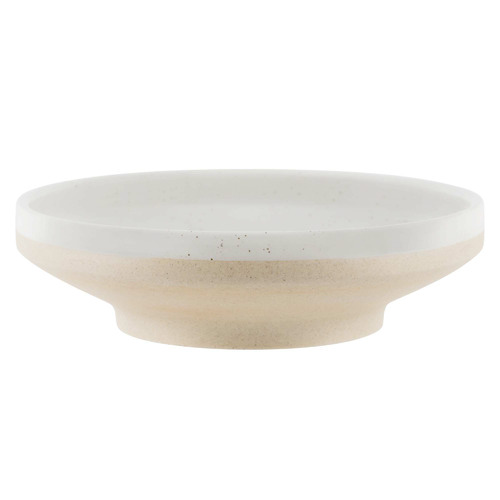 White Pebble Soho 23cm Footed Pasta Bowls | Temple & Webster