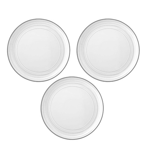 White Urban Linea 27.5cm Coupe Dinner Plates | Temple & Webster