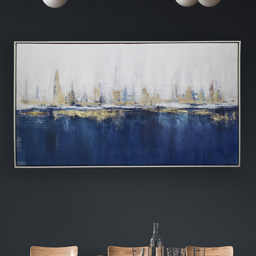 SageLane How Blue-Tiful Framed Canvas Wall Art | Temple & Webster