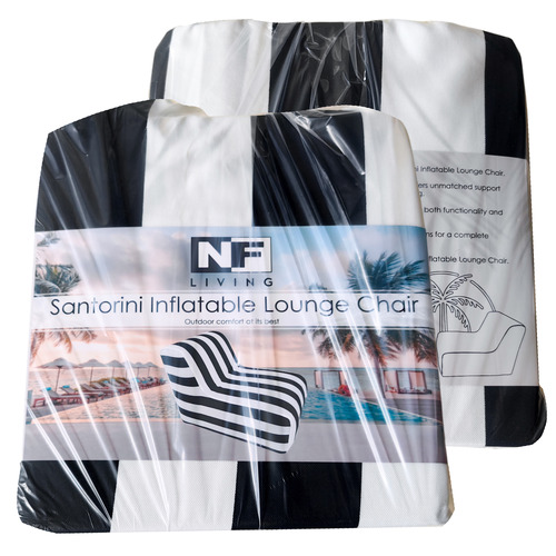 Striped Stockton Outdoor Inflatable Lounge Chair | Temple & Webster