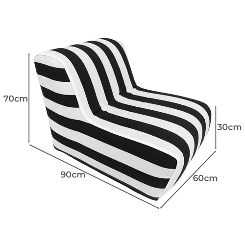 Striped Stockton Outdoor Inflatable Lounge Chair | Temple & Webster