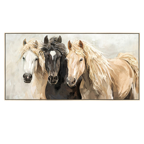 SageLane The Mane Event Framed Canvas Wall Art | Temple & Webster