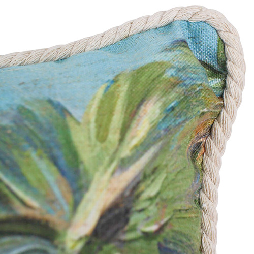 SageLane Karson Rectangular Linen-Blend Cushion | Temple & Webster