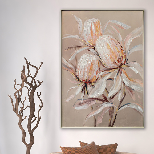 Blush Rush Framed Canvas Wall Art | Temple & Webster