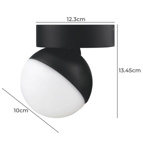 Globe_Luxe_Lighting Onska Opal Fascia LED Surface Mount Ceiling Light ...