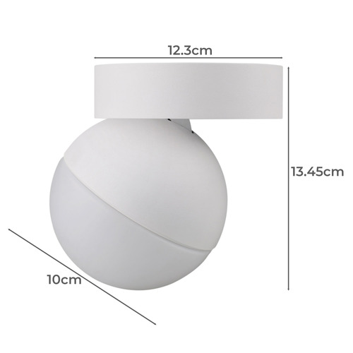 Globe_Luxe_Lighting Onska Opal Fascia LED Surface Mount Ceiling Light ...