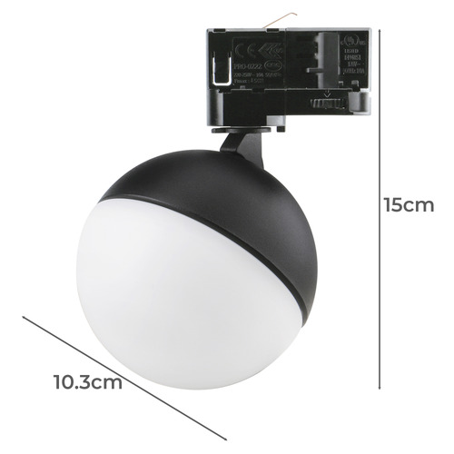 Onska Opal Fascia LED Track Light | Temple & Webster