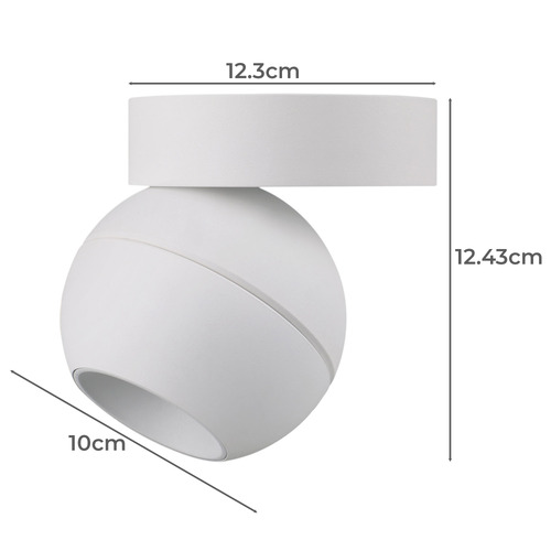 Globe_Luxe_Lighting Onska Spot Fascia LED Surface Mount Ceiling Light ...