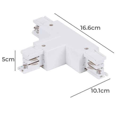 Turin Circuit Track T-Shaped Right Live Joiner | Temple & Webster