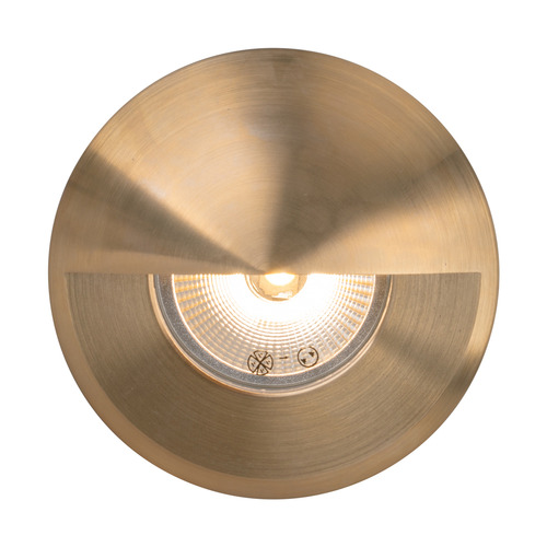 Hamza Brass Round Inground Light Cover | Temple & Webster