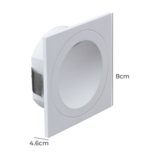 Morgan Square Recessed LED Step Light | Temple & Webster