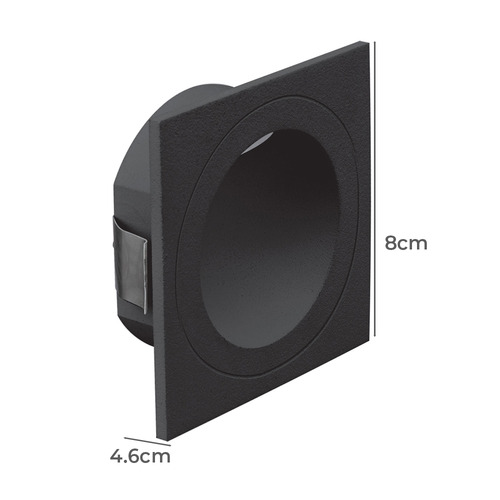 Morgan Square Recessed LED Step Light | Temple & Webster