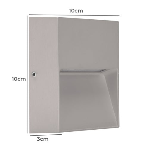 Donna Square Surface Mounted 12V LED Step Light | Temple & Webster