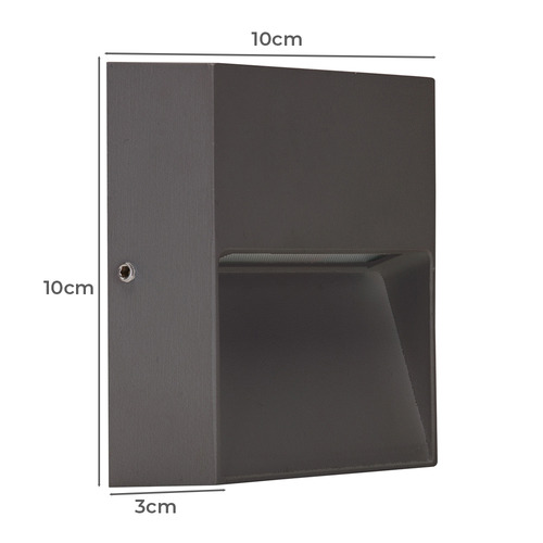 Donna Square Surface Mounted 12V LED Step Light | Temple & Webster