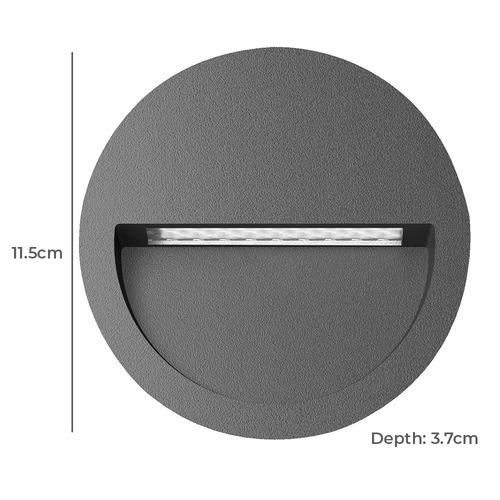 Yasmine Round Recessed LED Step Light | Temple & Webster