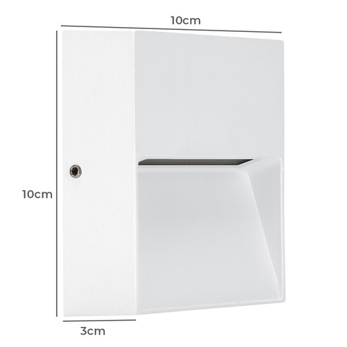 Donna Square Surface Mounted 12V LED Step Light | Temple & Webster