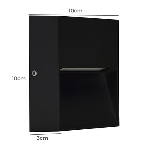 Donna Square Surface Mounted 12V LED Step Light | Temple & Webster