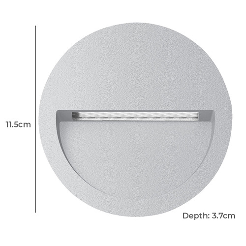 Miguel Round Recessed 4W LED Step Light | Temple & Webster