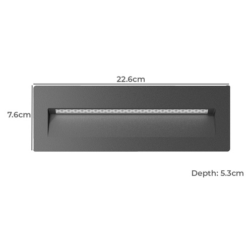 Miguel Rectangular Recessed 8W 12V LED Step Light | Temple & Webster