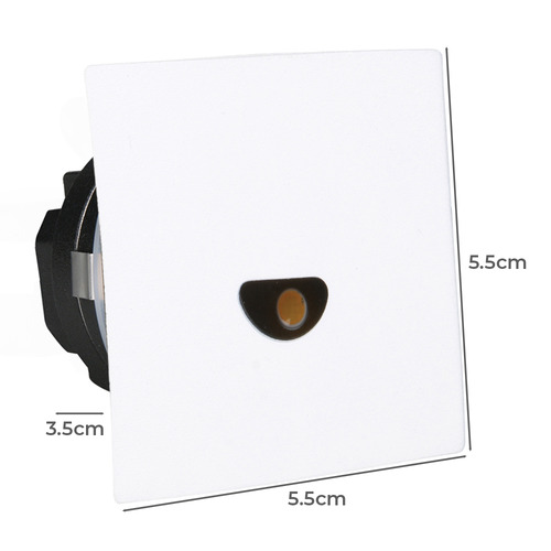 Isabella Square Asymmetric LED Step Light | Temple & Webster