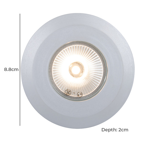 Hamza Aluminium Round Inground Light Cover | Temple & Webster
