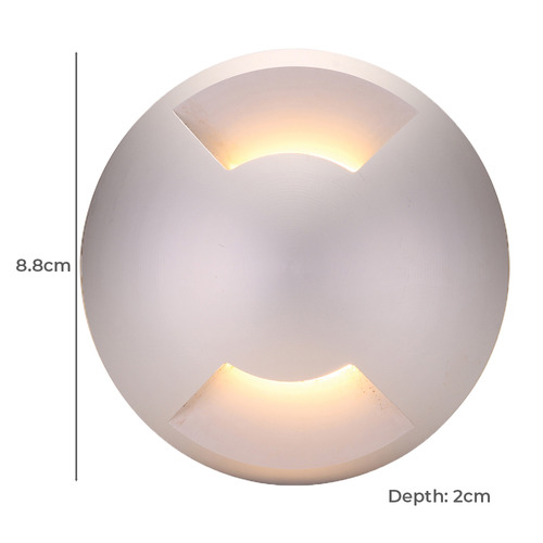Hamza Aluminium Round Inground Light Cover | Temple & Webster