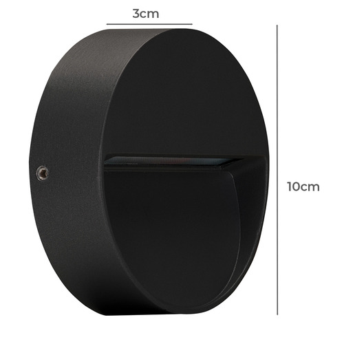 Globe_Luxe_Lighting Donna Round Surface Mounted 12V LED Step Light ...