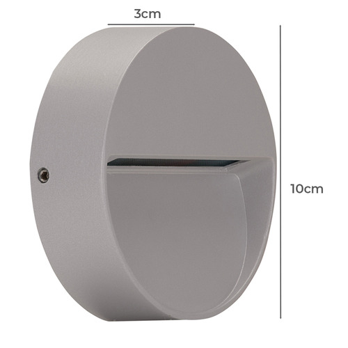 Globe_Luxe_Lighting Donna Round Surface Mounted 12V LED Step Light ...