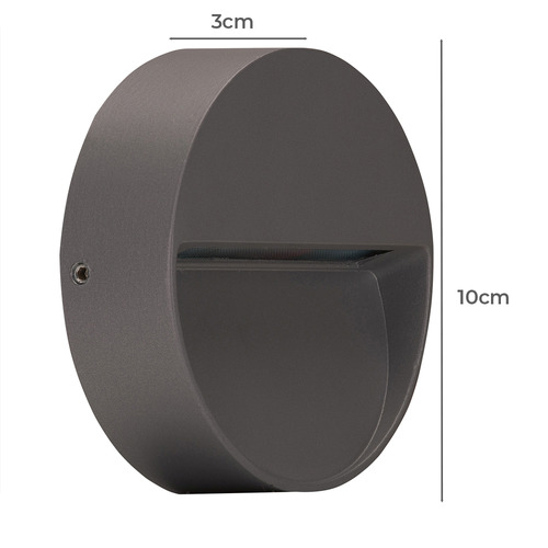 Globe_Luxe_Lighting Donna Round Surface Mounted 12V LED Step Light ...