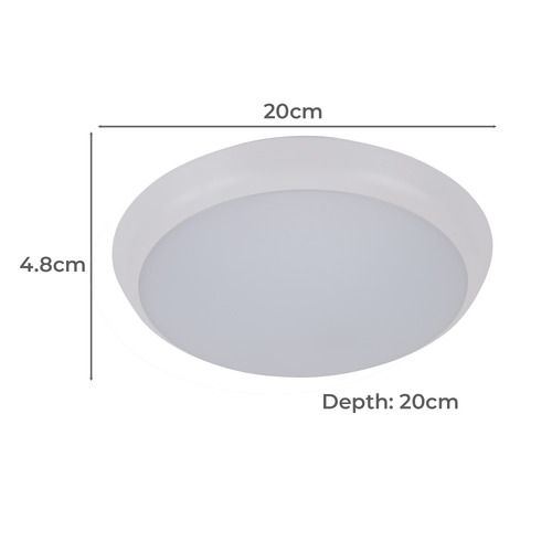 Chiara Round Tri-Coloured Oyster Light | Temple & Webster