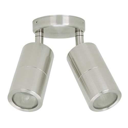 Globe_Luxe_Lighting Wendy 2 Light Stainless Steel Tri-Colour Outdoor ...