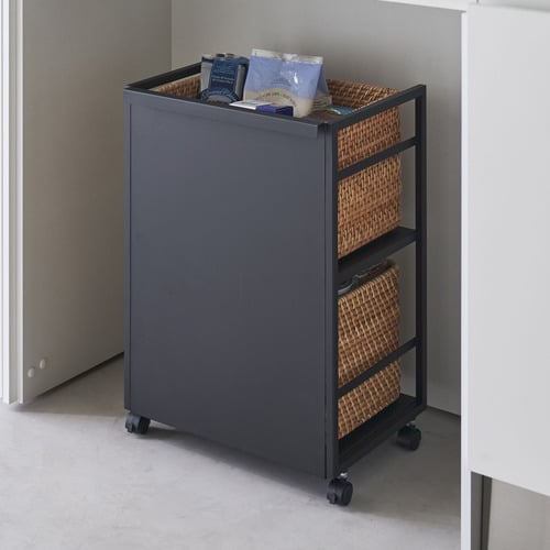 Yamazaki Tower 2 Tier Storage Trolley | Temple & Webster