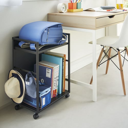 Yamazaki Tower 2 Tier Storage Trolley | Temple & Webster