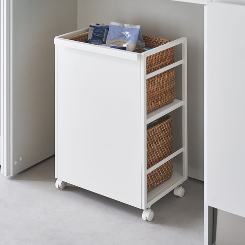 Yamazaki Tower 2 Tier Storage Trolley | Temple & Webster