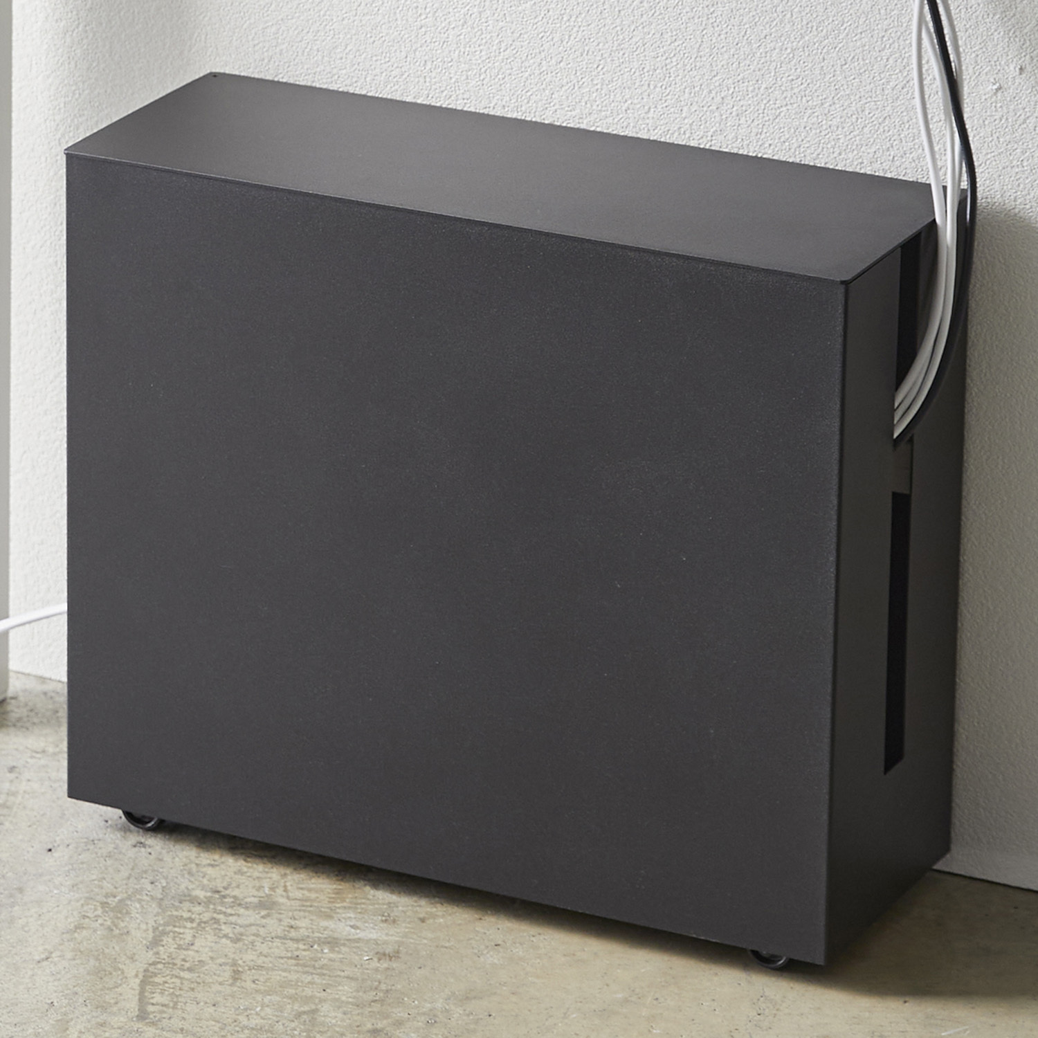 Tower Cable Box Organiser with Castors | Temple & Webster