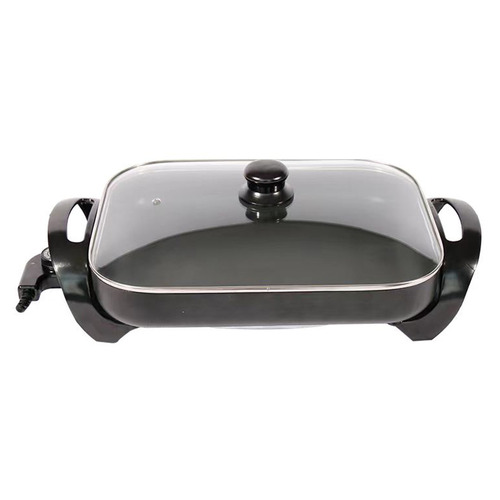 Black Pro Banquet 39cm Electric Fry Pan | Temple & Webster