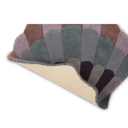 Lilac Decor Shell Hand-Tufted Wool Rug | Temple & Webster