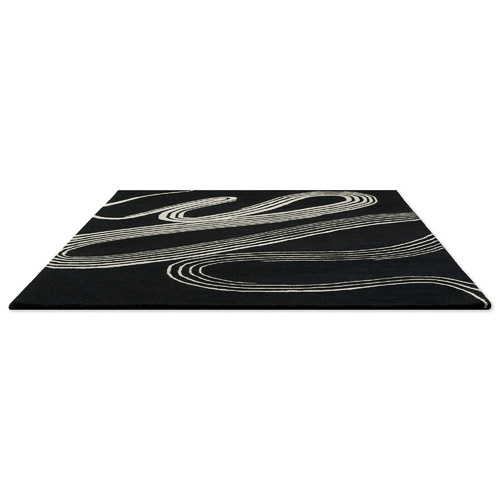 Caviar Flow Hand-Tufted Pure New Wool Rug | Temple & Webster