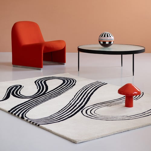 Sand Flow Hand-Tufted Pure New Wool Rug | Temple & Webster