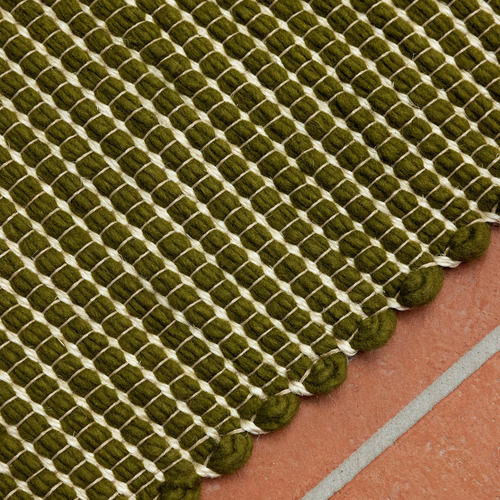 Leaf Frame Hand-Woven Wool & Jute Rug | Temple & Webster